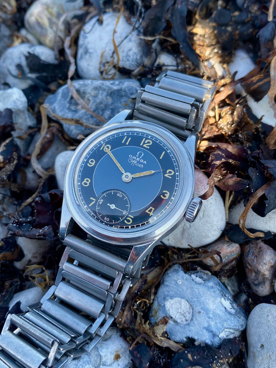 1942-43 Rare Omega Officer in amazing condition *SERVICED* – WOFS Watches