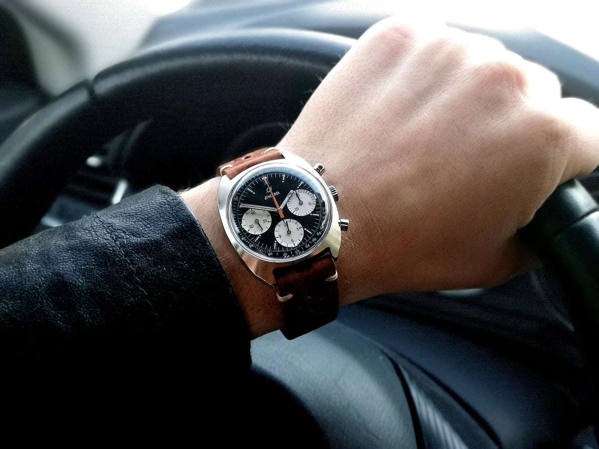 1967/68 Enicar ”Gerhard Mitter” with serviced valjoux 72 and original ...