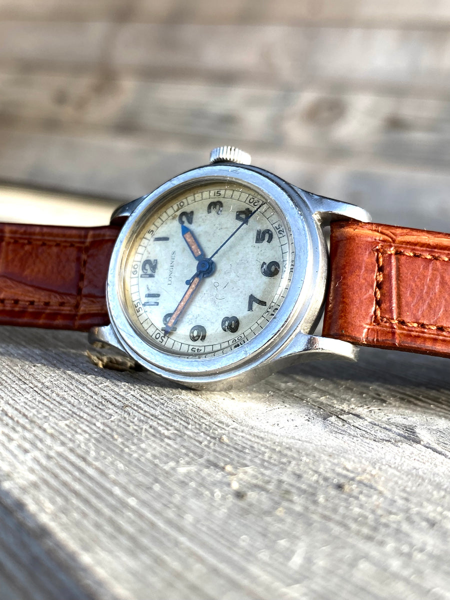 1942 rare Longines tre tacche "Step Case" *SERVICED* – WOFS Watches
